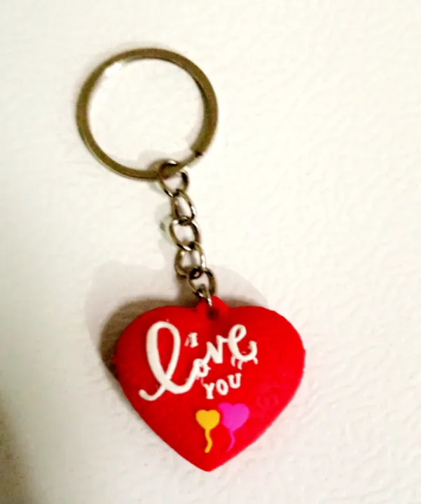 soft pvc rubber heart keychain keyring pack of 1 | Daraz.pk