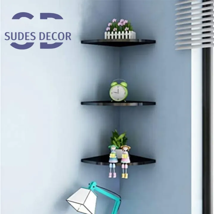Corner Shelf Kitchen shelf Wall Shelf Wall-mounted Display Storage ...