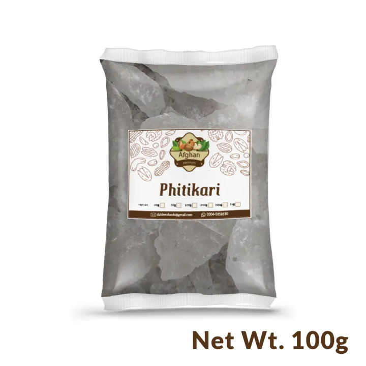 Phitkari Sabit / Alum Whole 100g | Daraz.pk