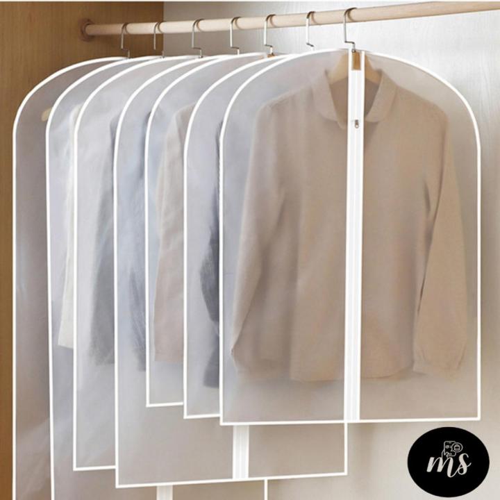 Clothes Dust Cover Storage Bag Wardrobe Waterproof Clothes Organizer ...