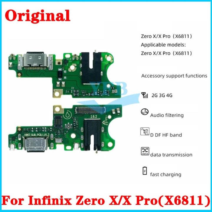 Original For Infinix Zero X Pro X6811 USB Charging Board Dock Port Flex ...