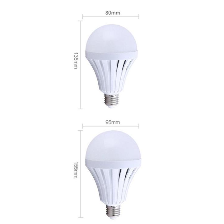 E27 7W 9W 12W LED Smart Emergency Light Led Bulb Rechargeable Battery ...