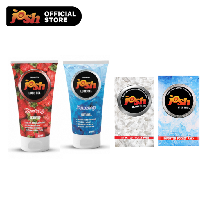 Josh Bundle Pack - Fantasy Lube & Strawberry Lube with Ultra Thin 3s ...