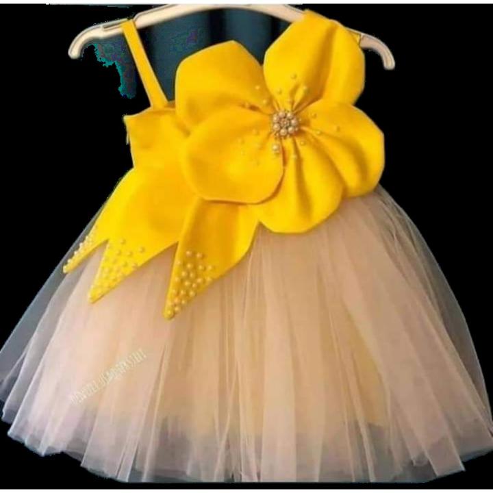 customize big flower frock for girls | Daraz.pk