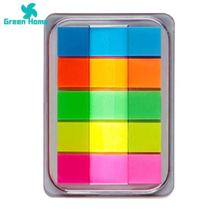 Green Home Memo Pad Multi-purpose Transparent Fluorescent Sticky Notes ...