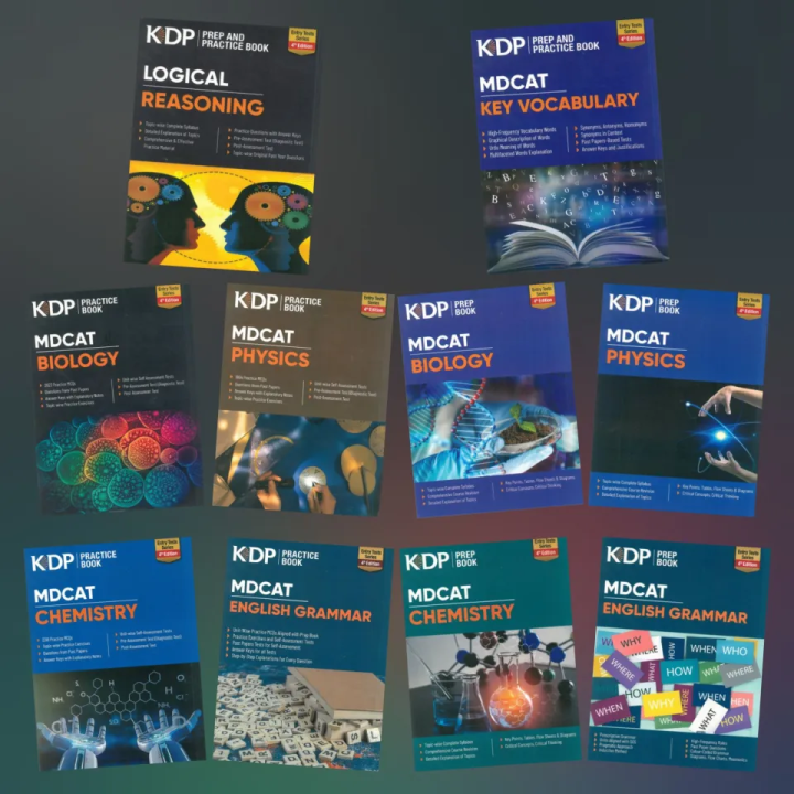 Set of 10 books: Kips Entry Tests Series MDCAT books 2025 / Kips MDCAT ...