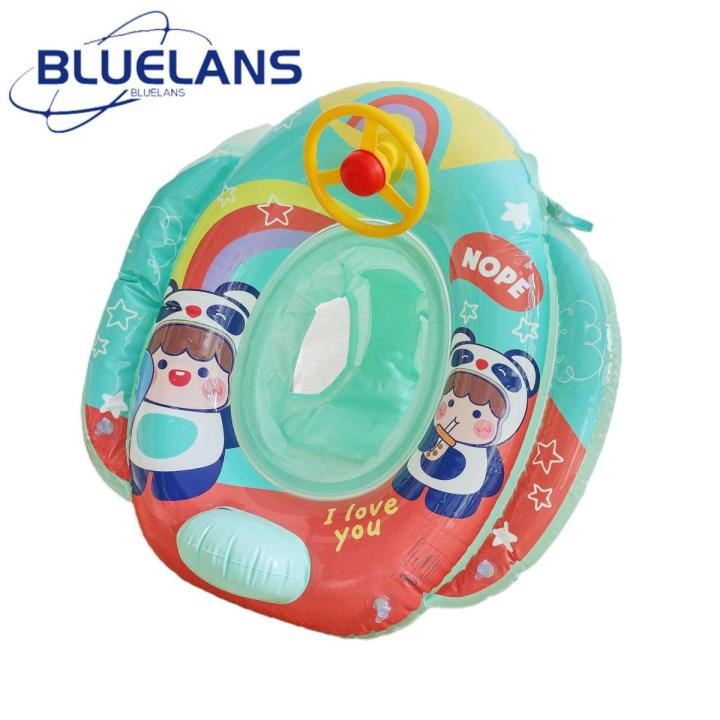 Inflatable Floating Ring with Safety Seat Swimming Floating Seat with ...