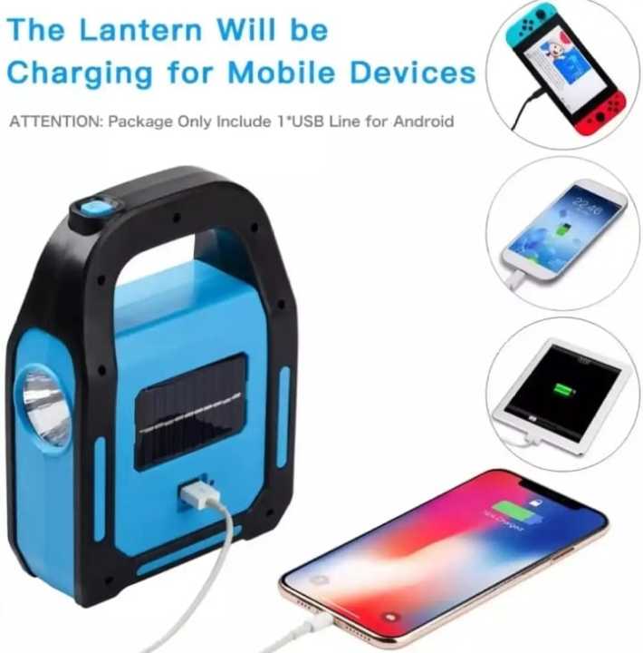 Emergency Work Light Hurry Bolt Work Lamp Solar Flashlight Rechargeable ...