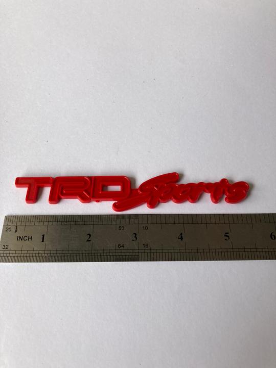 TRD SPORTS RED monogram plain decal sticker for car , decal sticker ...