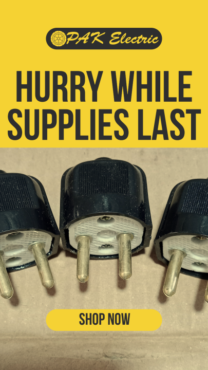 Standard 2-Pin Round Electrical Plug 13Amp ~250V - Secure Power ...