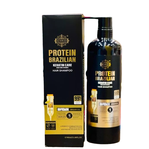 Heniways Protein Brazilian Keratin Care Shampoo, Hair Shampoo For All Hair Types, Unisex Shampoo ...