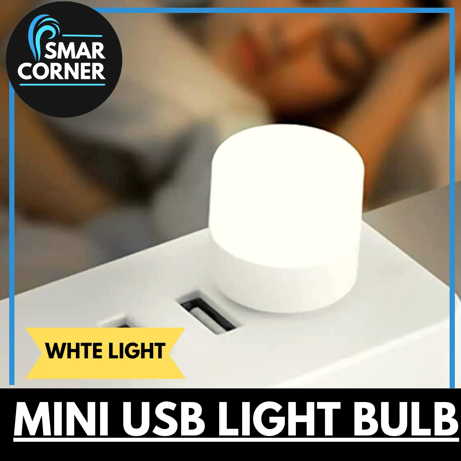 Portable Mini USB Led Night Light Bulbs | White & Warm | Ambient lighting Bulbs | Universal for ...
