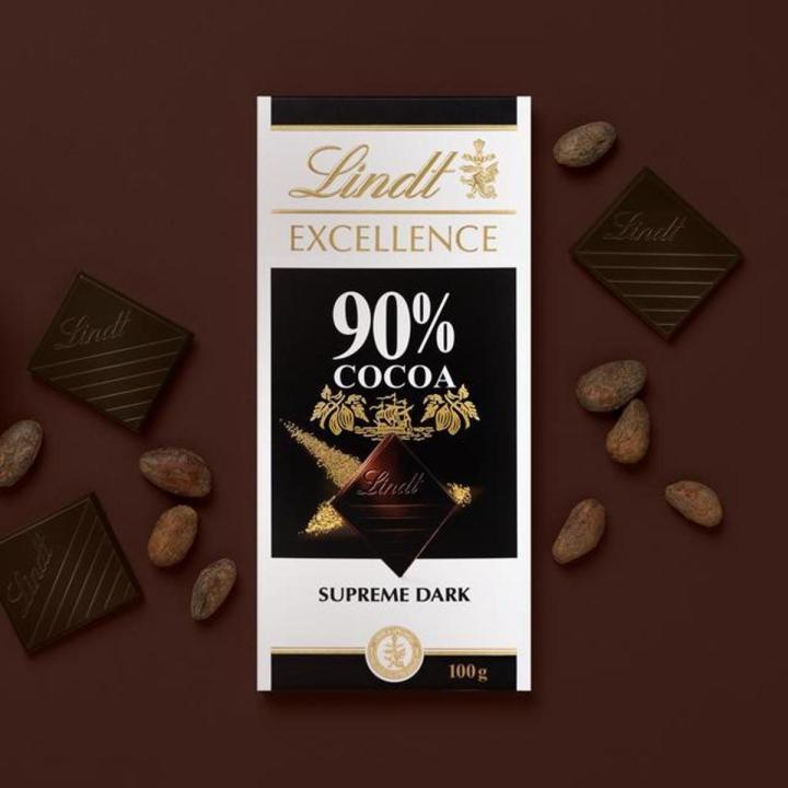 Lindt EXCELLENCE 90% Cocoa Dark Chocolate Bar, Dark Chocolate Candy ...