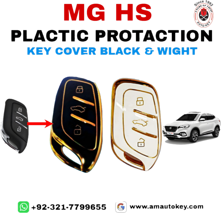 EXCLUSIVE GOLD-LINE MG HS Key Cover 3 Button TPU KEY COVER 2023 | Daraz.pk
