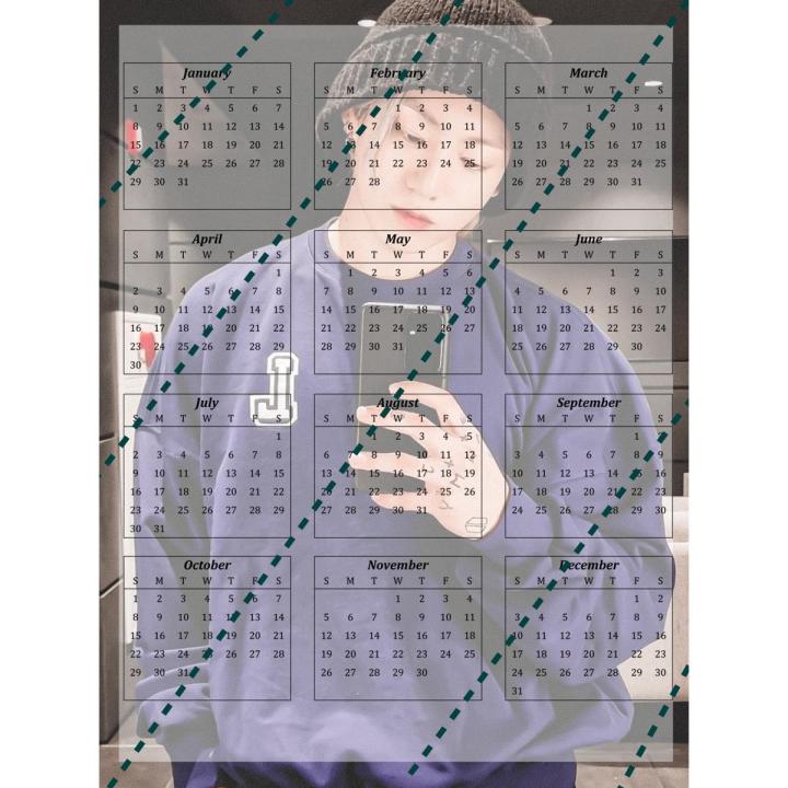 bts jungkook calendar 2023 (customization available) | Daraz.pk