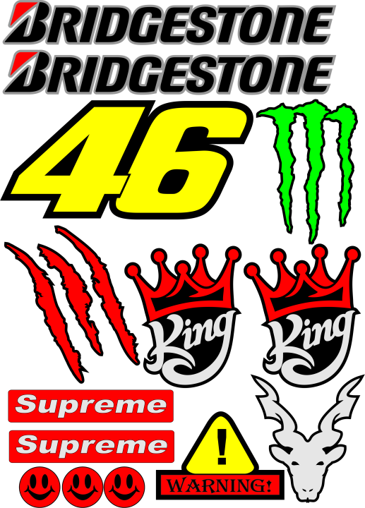 universal sticker pack for Cycle Bike Car etc | Daraz.pk