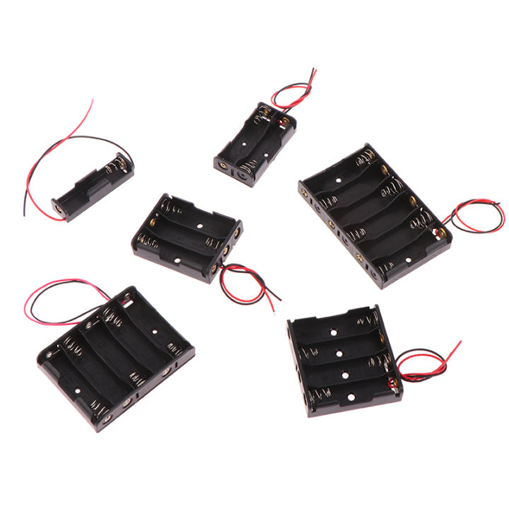 1 2 3 4 5 6 Slots 3V AA Battery Case Box AA LR6 HR6 Battery Holder ...