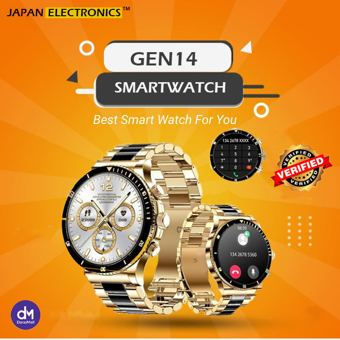 Gen 14 SmartWatch | Trendy Chain Pattern Smartwatch with Bluetooth ...