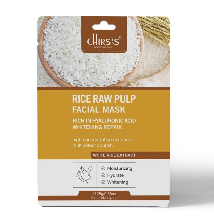 Chirs's Rice Rae Facial Whitening Sheet Mask | Daraz.pk