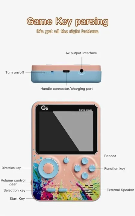 3 inch HD Color LCD Screen Display Portable Video Handhold Game ...