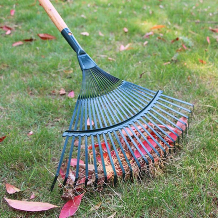 Shrub Rake Head 22 Toothed Garden Tool Grass Broom Shaped Steel Wire ...