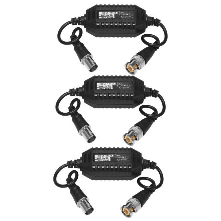JOUYI 3X Coaxial Video Ground Loop Isolator Balun BNC Male to Female ...