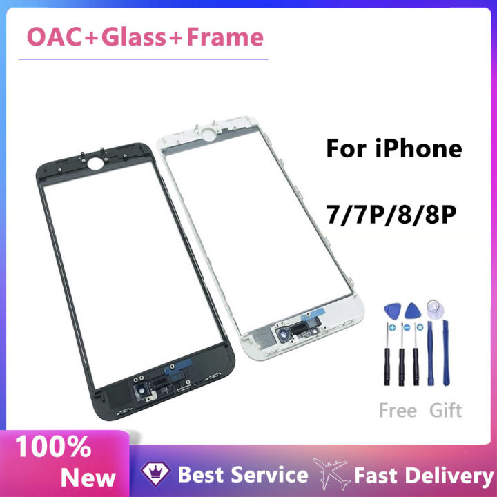 100% AAA New Touch Panel Replacement For iPhone 7 7G 8 Plus 8Plus Front Outer Screen Glass Lens ...
