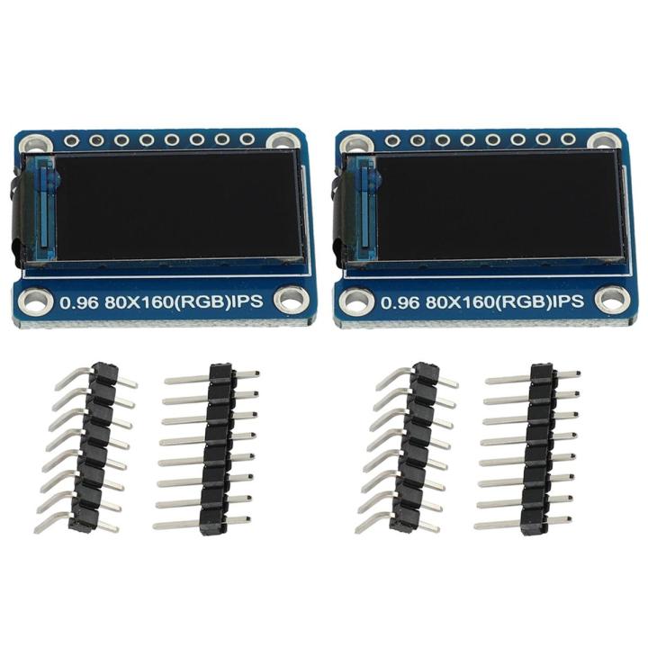 3.3V SPI Interface-2 x 0.96 inch 8 Pin TFT Display 2 x 2 kinds of pin ...