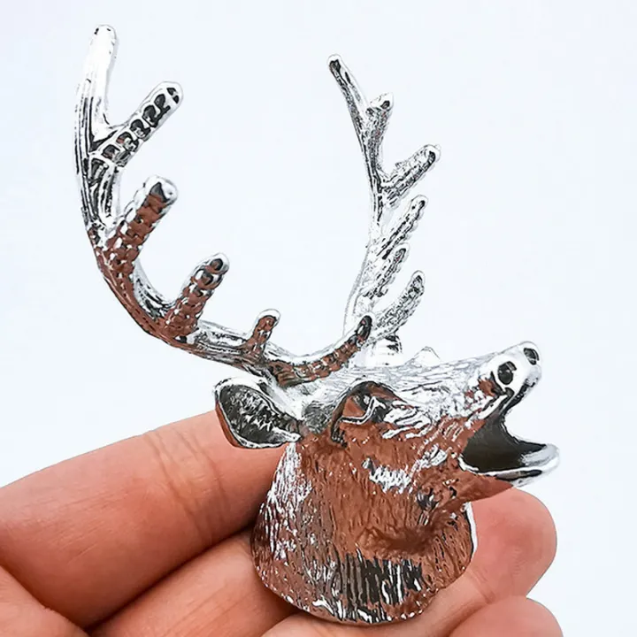 Universal Hood Deer Head Logo Animal Head Zinc Alloy Deer Yilu Ping An ...