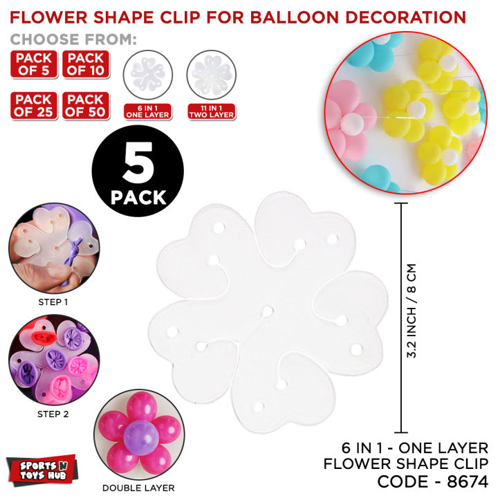 Portable Flower Shape Balloon Clips Holder For Birthday Party, Weddings ...