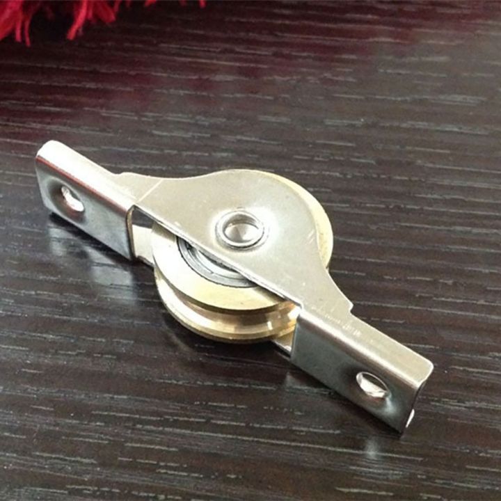 Portable Steel Barn Door Rollers Iron Black Sliding Door Track Wheel ...