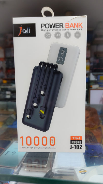 J Cell Power Bank 10000mah Mini, Slim and Fast Polymer Power Bank ...