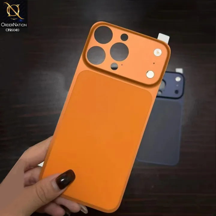 IPhone_ 15 Pro Cover - Orange - Face Lift Matte Back Protector for ...