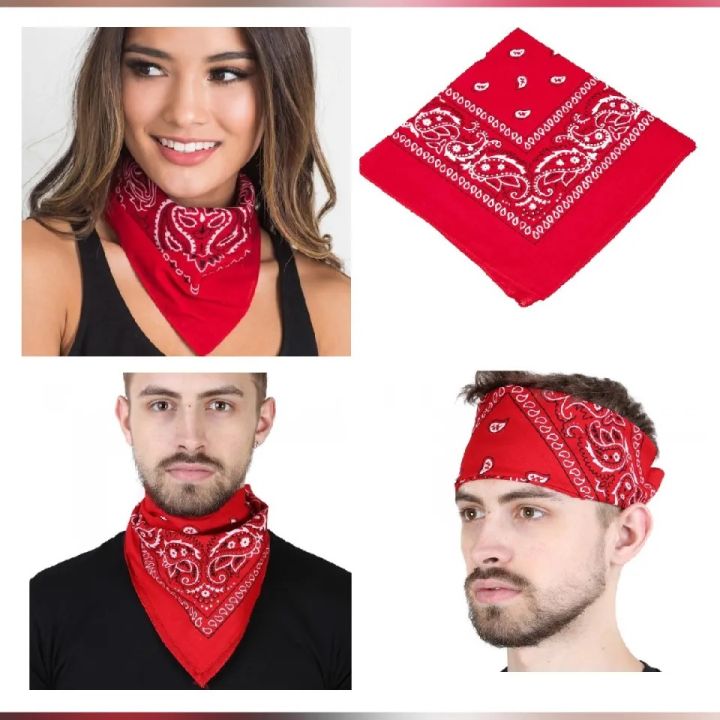 Pack of 1 - Bandana Scarf Head Wrap Scarf For Men Women - Paisley ...