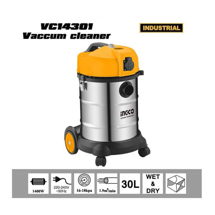 INGCO - Vacuum Cleaner 1400W Wet & Dry 30L | Daraz.pk