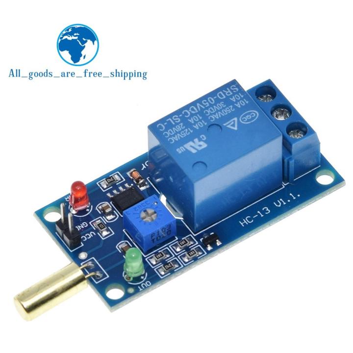 5V 1 Channel Output Tilt Slant Angle Sensor Relay Module Golden SW520D ...