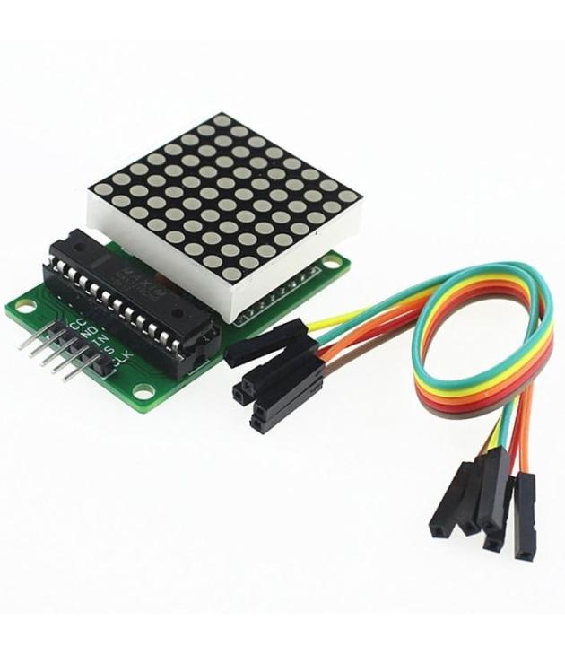MAX7219 Red Dot Matrix Module with wires | Daraz.pk