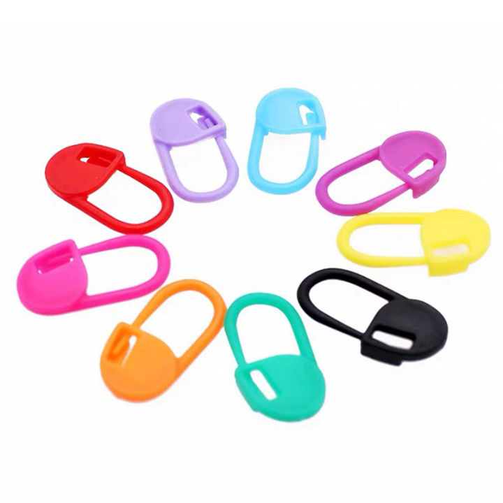 100Pcs Mix Color Knitting Tools Locking Stitch Markers Crochet Latch ...