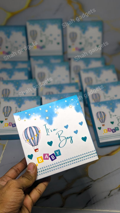 Premium Quality Its a Boy Box (10 Pcs) Mithai Box New Born Baby Boy ...