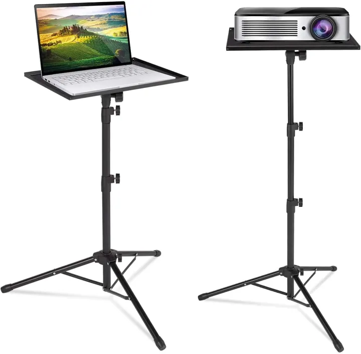 Adjustable Projector & Laptop Stand Tripod Table – Height 45cm to 120cm ...