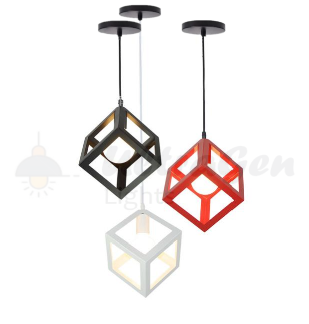 Multi colour Square Cube Hanging Light | Ceiling Light | Pendant Lamp ...