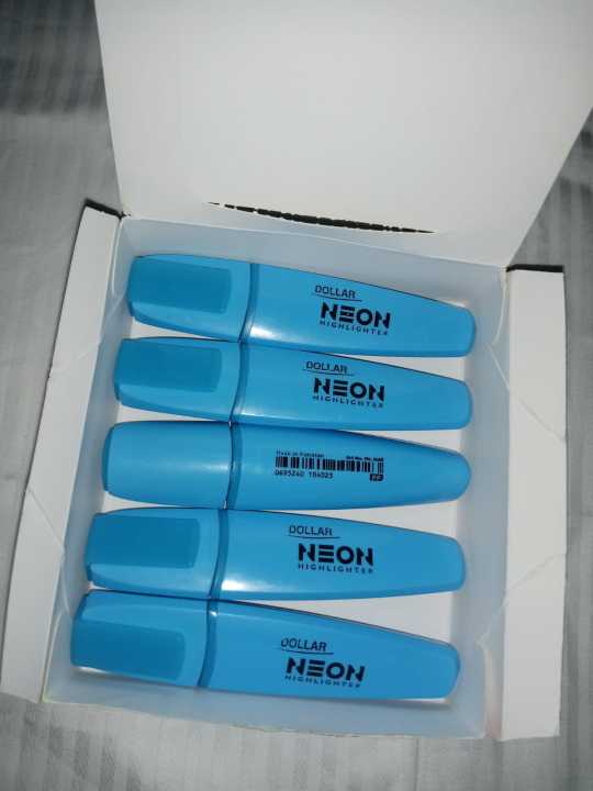 Neon Dollar Highlighter || 3 point ergonomic grip ||PACK OF '2 ...