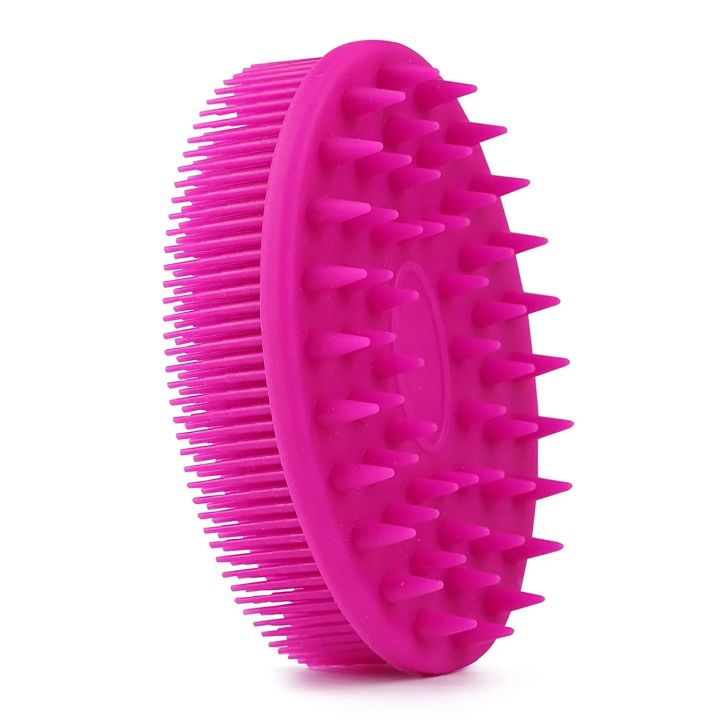 Exfoliating Silicone Body Brush,2 in 1 Bath and Shampoo Brush,Wet and ...