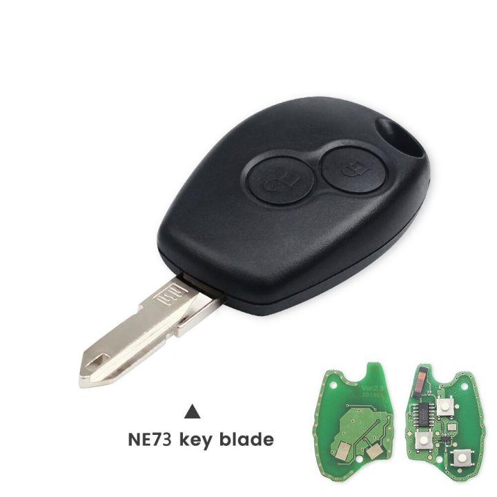 KEYYOU 433MHz 2 Button Remote Control Key For Renault Duster Modus Clio ...