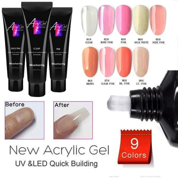 Misscheering Quick Building Nail Extension Acrylic Poly Gel 15g | Daraz.pk