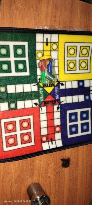 Ludo - Wooden Ludo Frame Game For Family Children / Kids Ludo Board ...