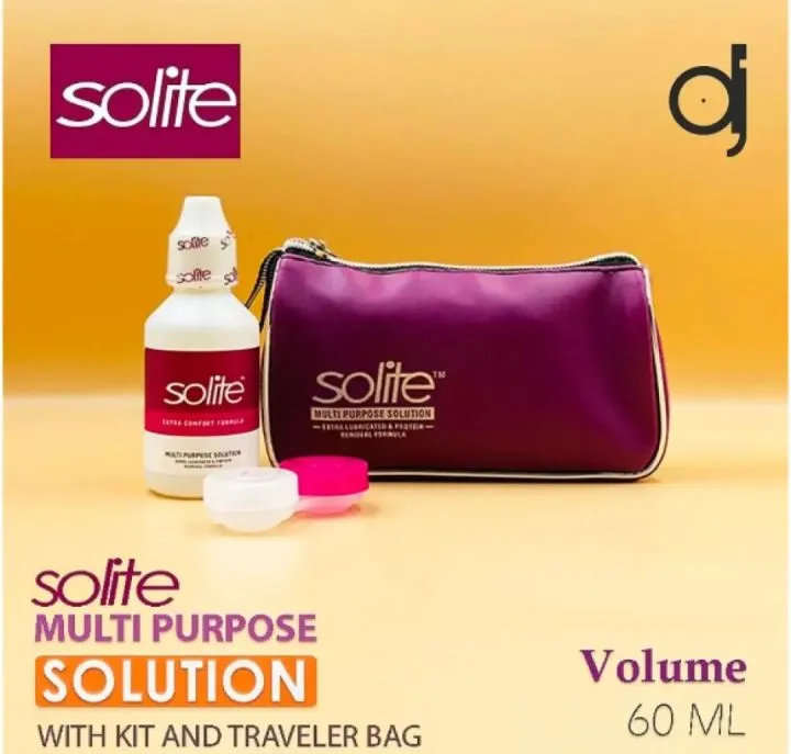 "SOLITE" 60ml Multi Purpose Contact Lenses Solution Starter Kit, Best ...