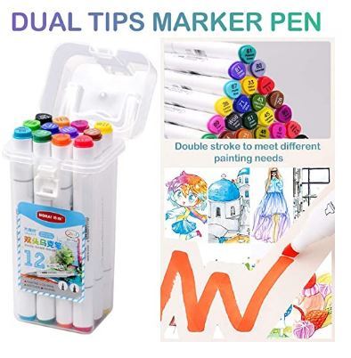 High Quality Dual Heads 1mm/6mm Broad Fine Point Alcohol Based Marker ...