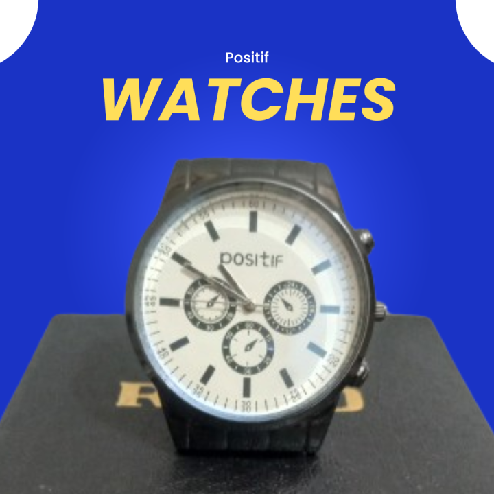 Full Black Positif Wrist Watch | Daraz.pk