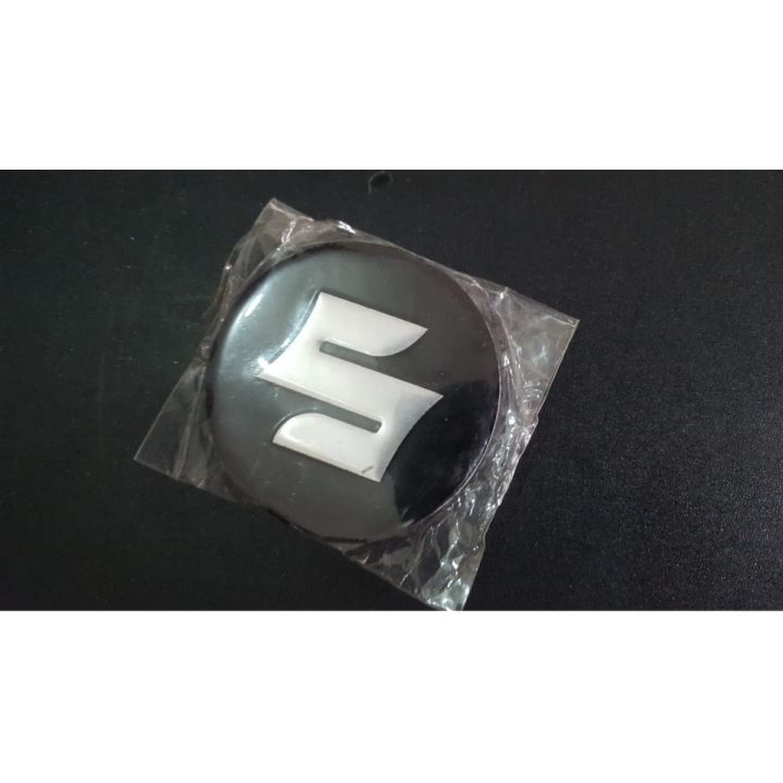 Suzuki Wheel Cap Emblem 4 Piece In Silver Punching | Daraz.pk